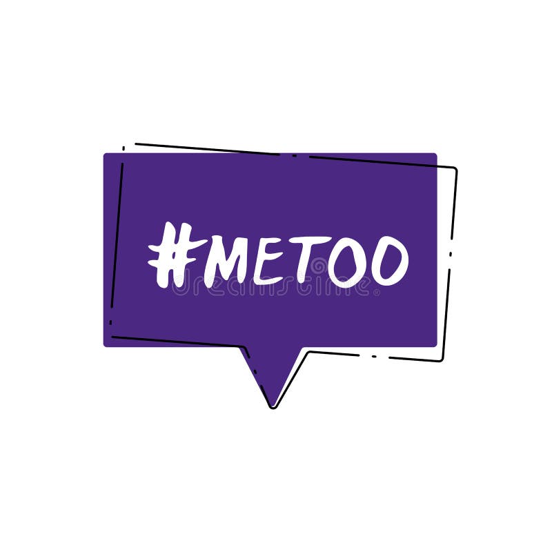 Hashtag Me Too. Vector Illustration. Stock Vector - Illustration of ...