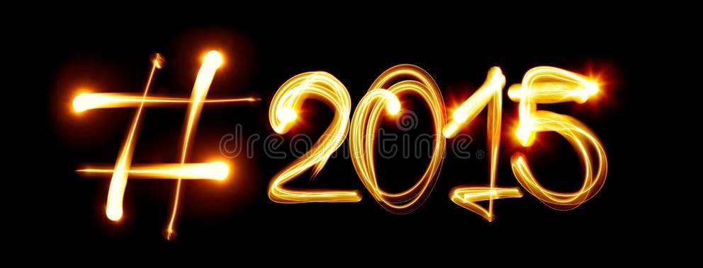 Hashtag 2015 stock illustration. Illustration of holiday - 45382159