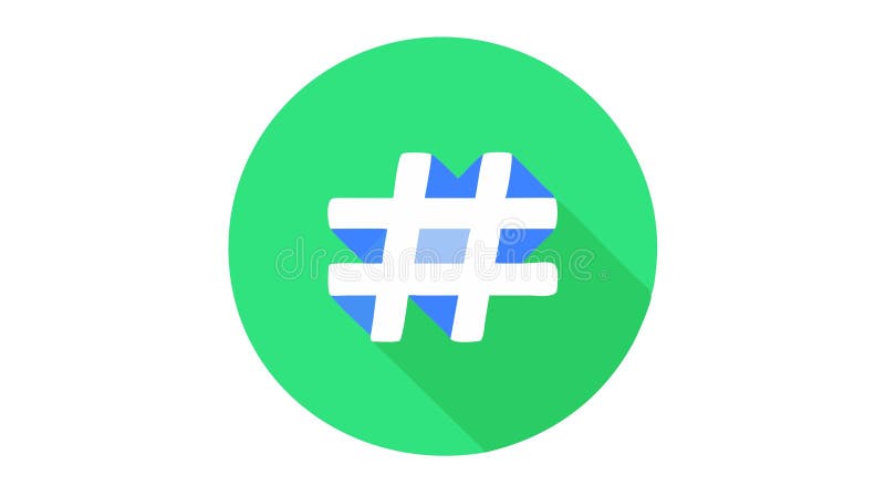 Hashtag Social Banners. Trendy Blog Slang Logos Concept, Fun Post Tag ...