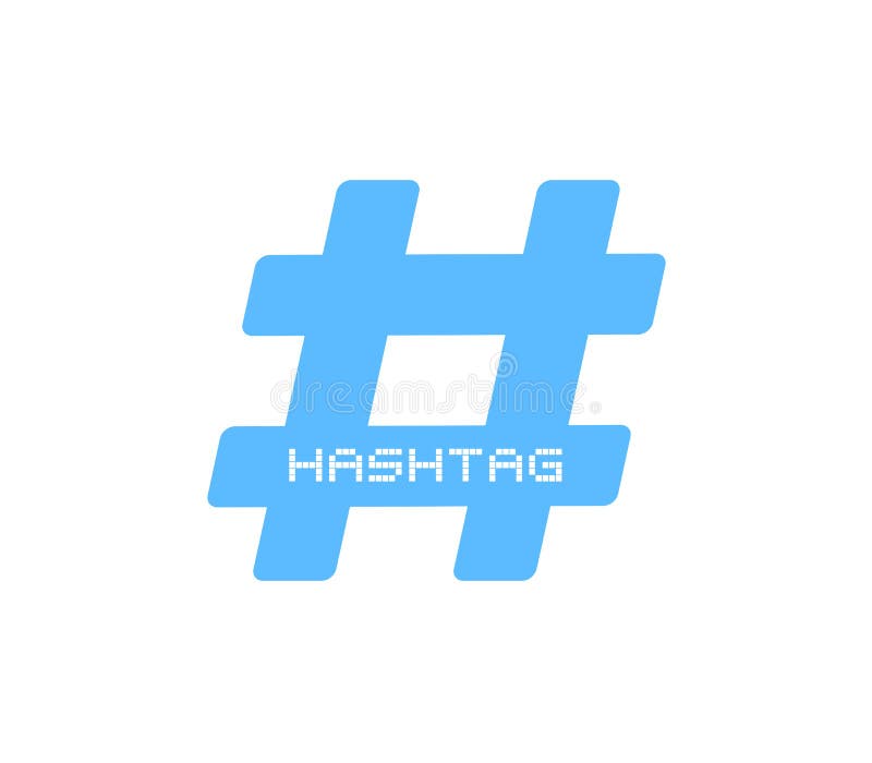 Hashtag symbol stock vector. Illustration of isolated - 108062650