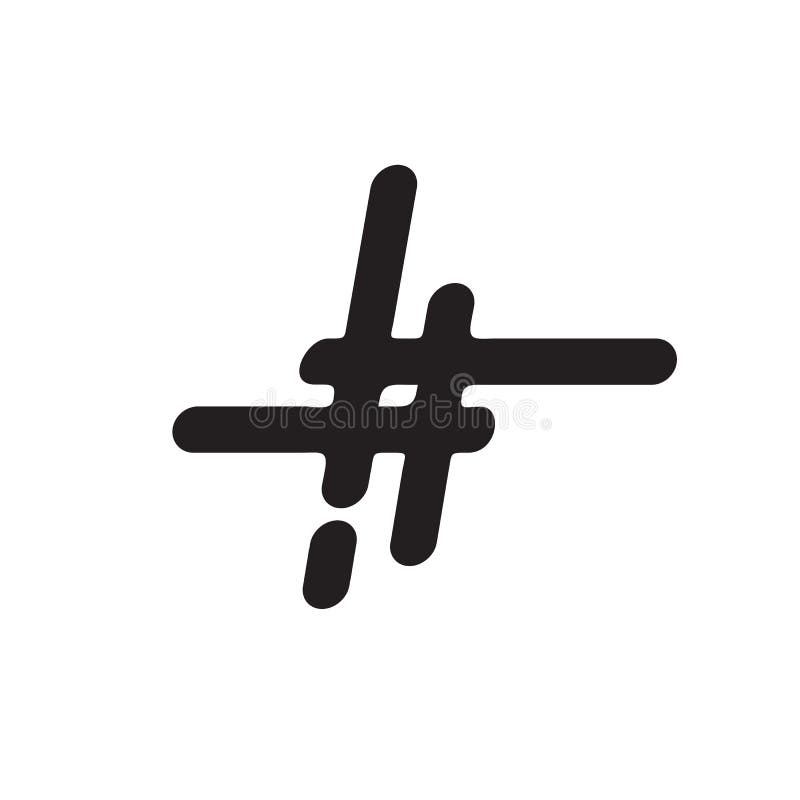 Hashtag Symbol Icon Logo Design Stock Vector - Illustration of chat ...