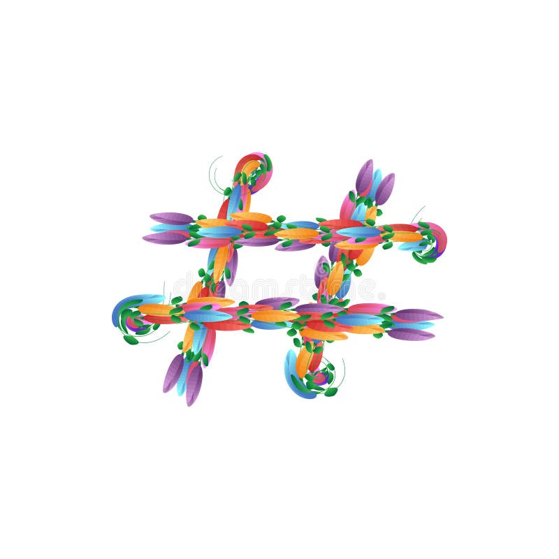 Hashtag Symbol. Social Creative Poster Design. Stock Vector ...