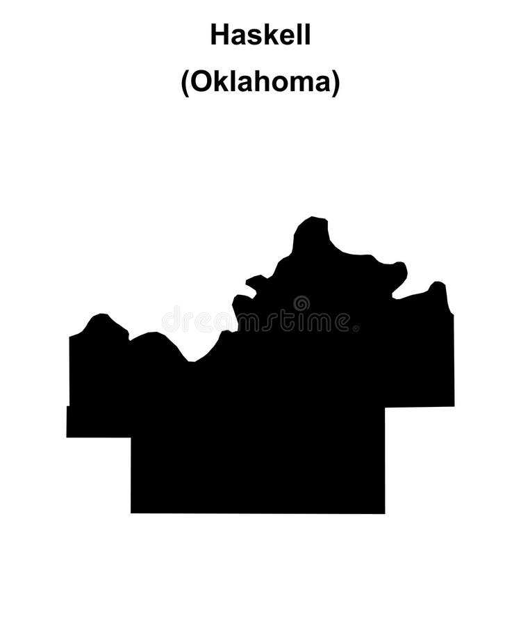Haskell outline map stock vector. Illustration of territory - 361752261