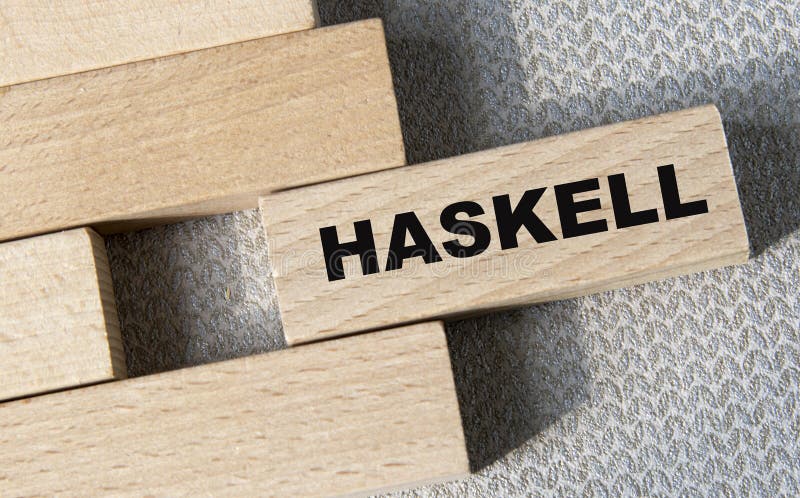 The Haskell Programming Language Haskell Code On Wooden Blocks Stock Image Image Of 3076