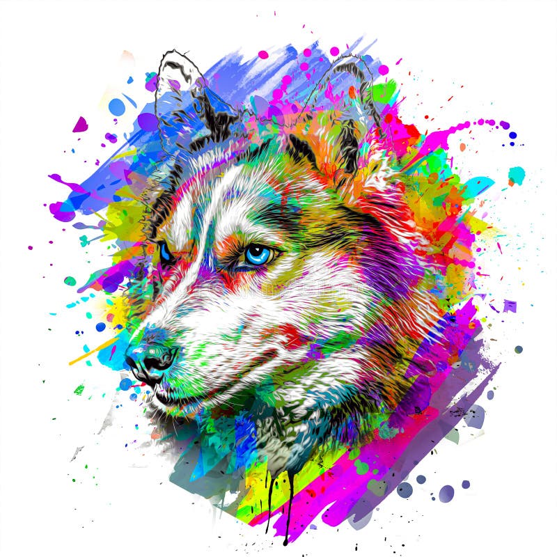Haski Dog Stock Illustrations – 54 Haski Dog Stock Illustrations ...