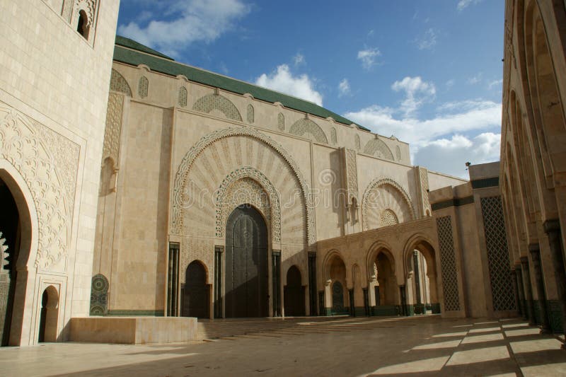 Mosque of Hassan II in Casablanca Stock Photo - Image of africa, square ...