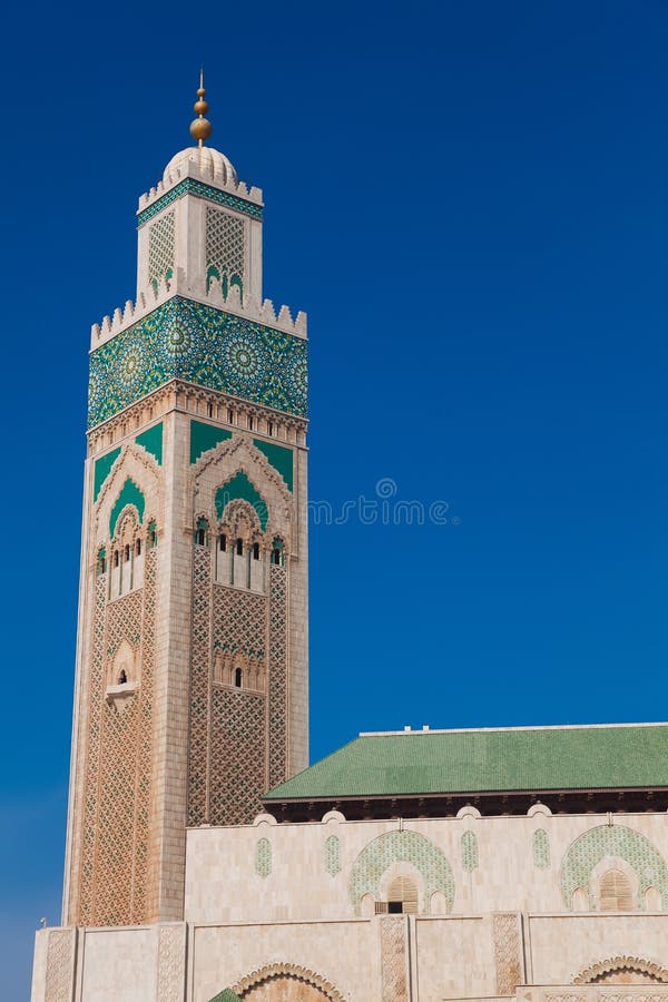 Hassan II mosque stock photo. Image of islam, hassan - 16287714