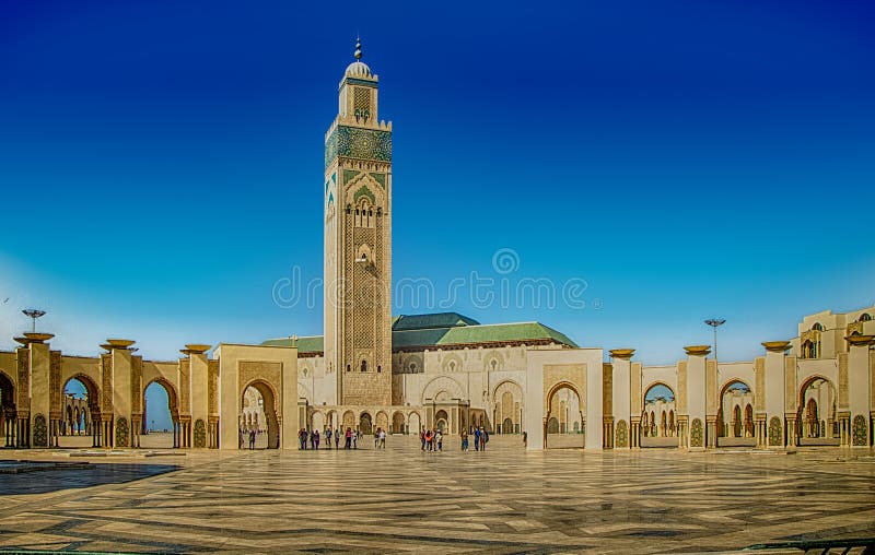 The Hassan II Mosque is a Mosque in Casablanca, Morocco. Stock Photo ...