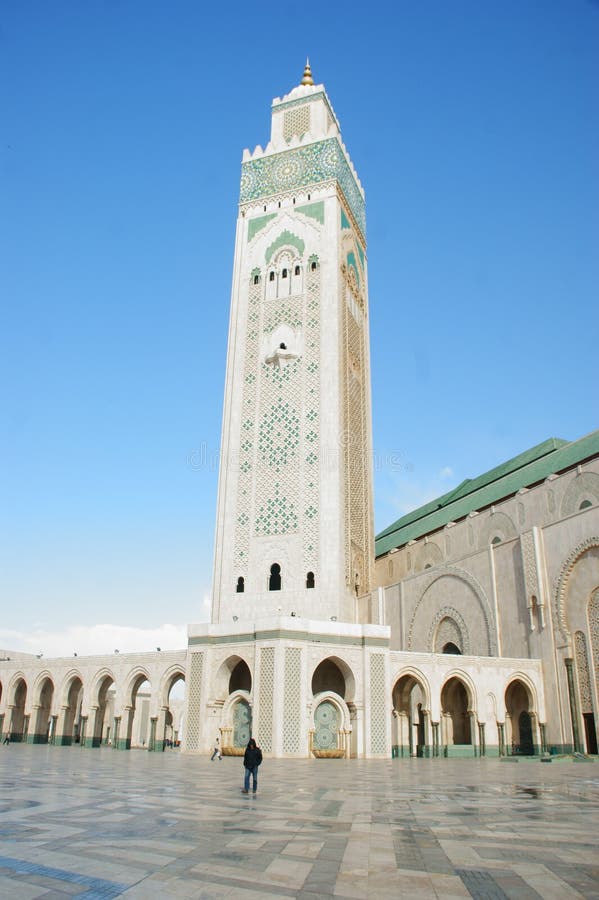 Mosque of Hassan II in Casablanca Stock Photo - Image of africa, square ...