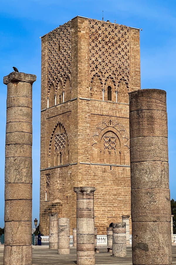 The Hassan Tower and the Columns in Rabat Stock Photo - Image of ruin ...