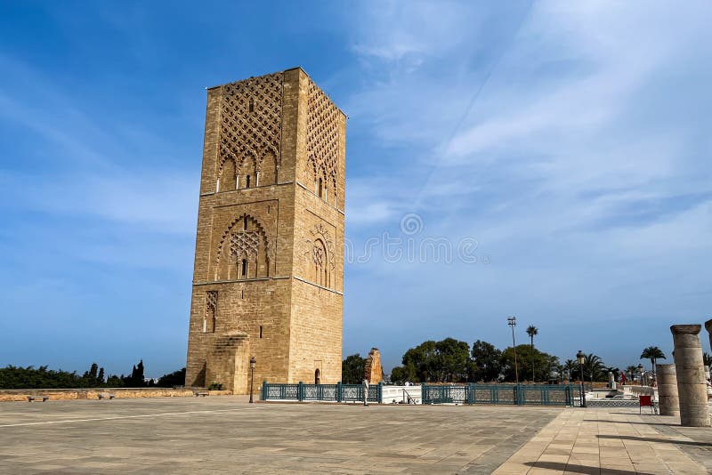 The Hassan Tower and the Columns in Rabat Stock Photo - Image of local ...