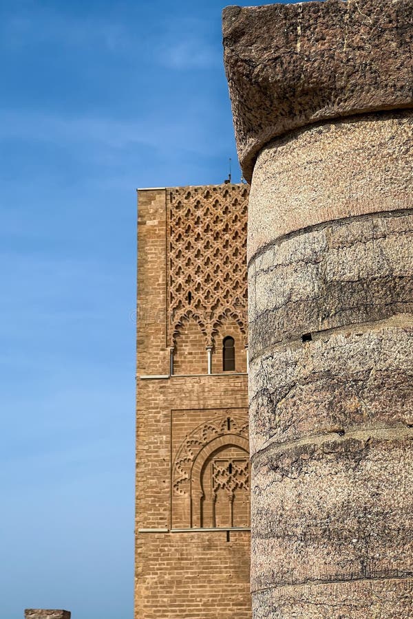 The Hassan Tower and the Columns in Rabat Stock Image - Image of ...