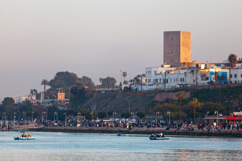 Hassan Tower Overlooking the River Bou Regreg in Rabat Editorial Photo ...