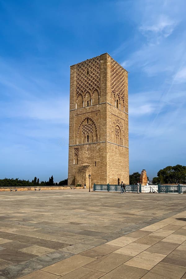 The Hassan Tower in Rabat, Morocco Editorial Stock Photo - Image of ...