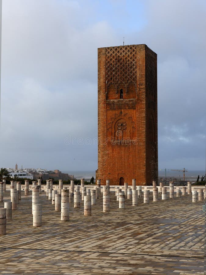 Hassan Tower in Rabat stock photo. Image of mohammed - 39144378