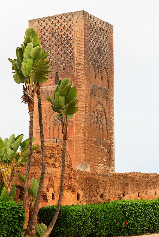 The Hassan Tower in Rabat, Morocco Stock Image - Image of morocco ...