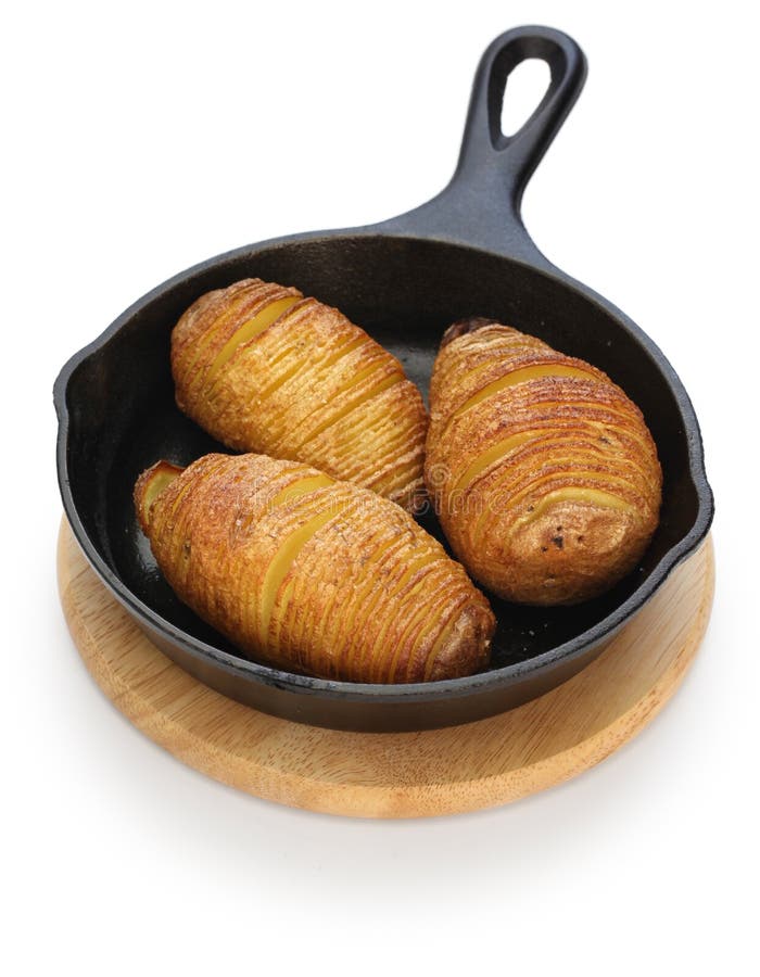 Hasselback Potatoes, Swedish Food Stock Photo - Image of restaurant ...