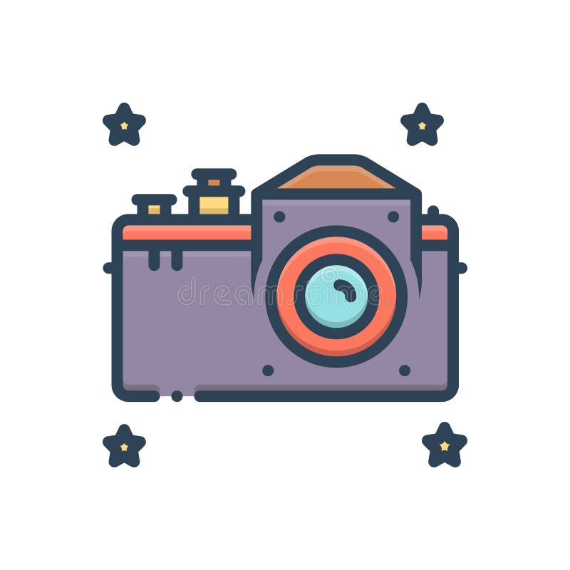 Color Illustration Icon for Hasselblad, Camera and Technology Stock ...