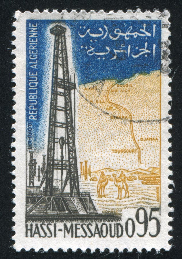 Hassi Messaoud foto de archivo editorial. Imagen de franqueo - 122505813