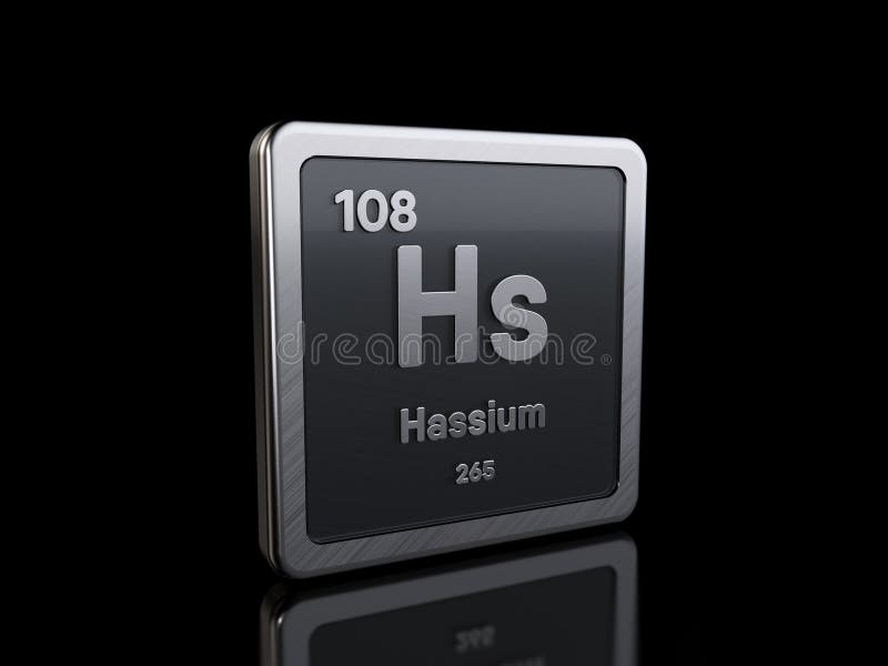 Hassium Element from the Periodic Table Stock Illustration ...