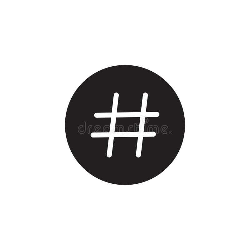 Hastag Icon Web Design in Vector Stock Vector - Illustration of hastag ...