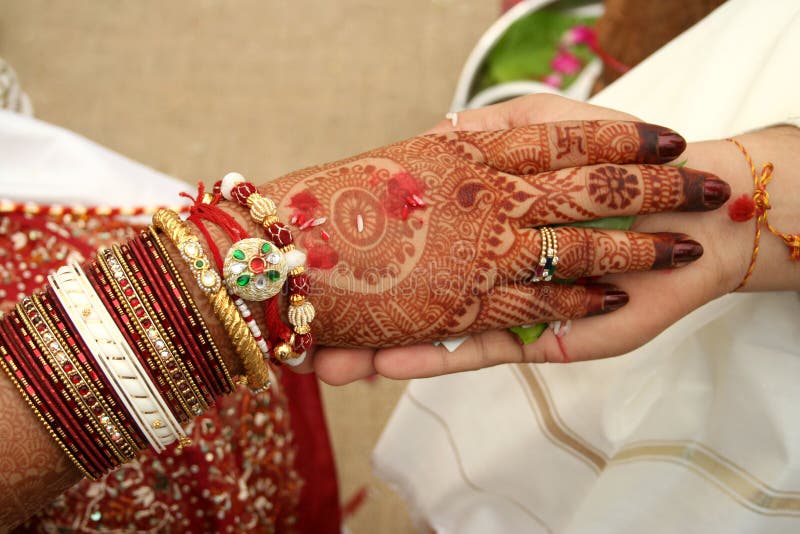 Hastamelap - an Indian Marriage Ritual Stock Image - Image of ritual ...