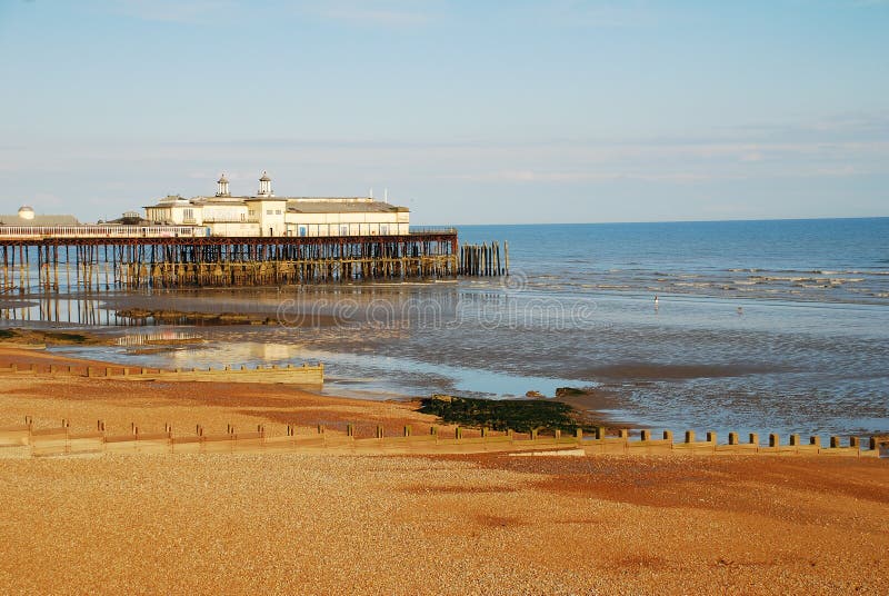 Hastings beach, England stock photo. Image of groynes - 12239120