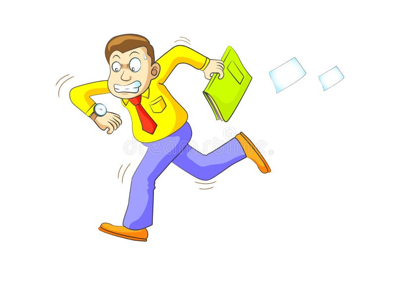 Beeilen Sie sich oben stock abbildung. Illustration von männer - 38243444