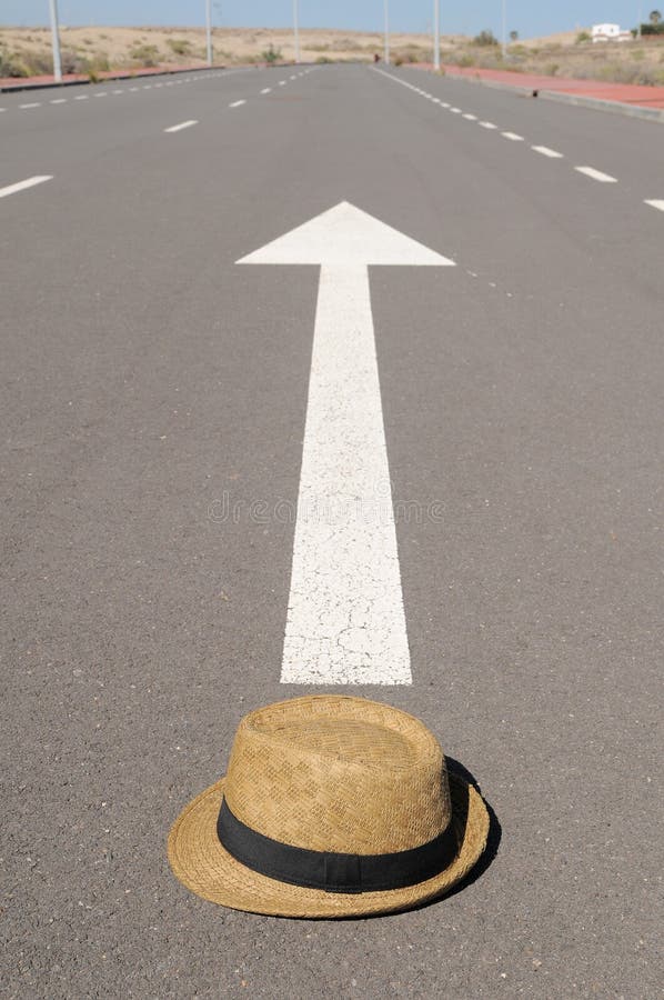 Hat and Arrow stock photo. Image of celebration, asphalt - 30458596