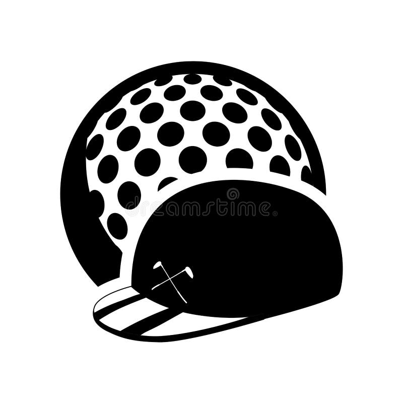 Hat ball golf sport design stock vector. Illustration of element - 76814590
