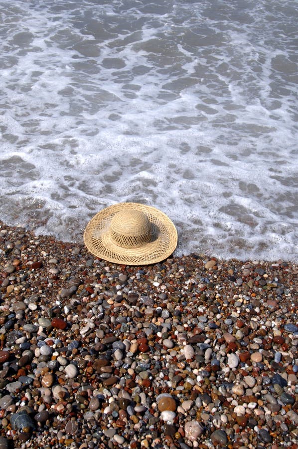 Hat at the beach stock photo. Image of background, life - 11241284