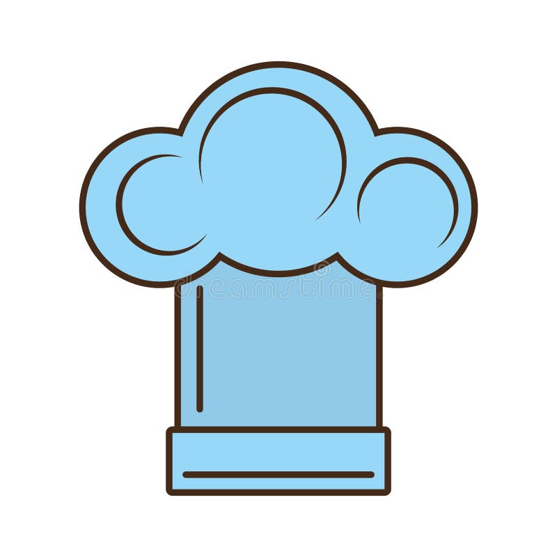 Chef Cooker Hat with Mustache and Red Tie for Logo Design Stock ...