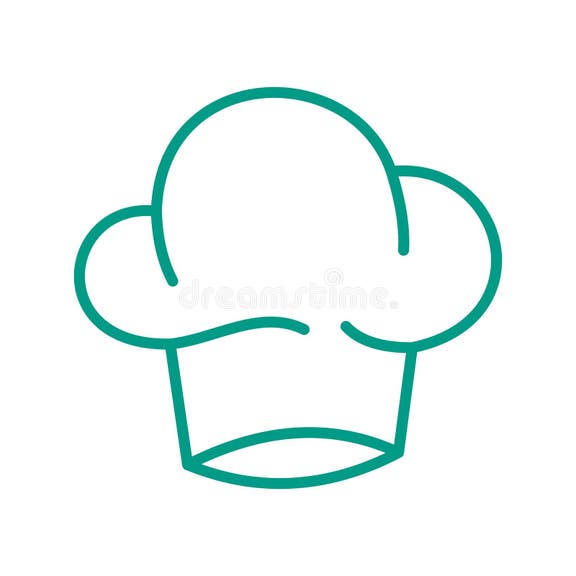 Hat for Chef Kitchens, Chef Hat Icon Vector Stock Vector - Illustration ...