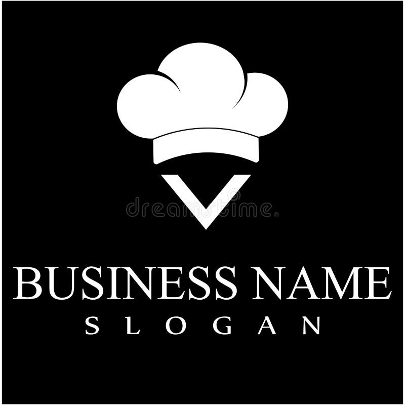 Hat Chef Logo Template Vector Illustration Stock Vector - Illustration ...