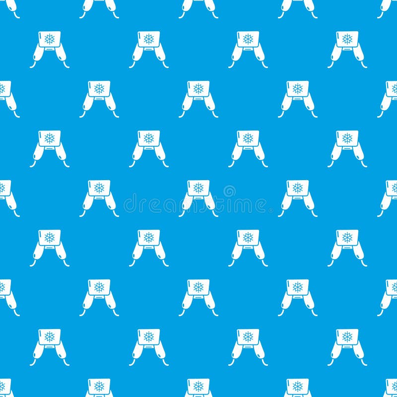 Hat with Ear Flaps Pattern Vector Seamless Blue Stock Vector ...