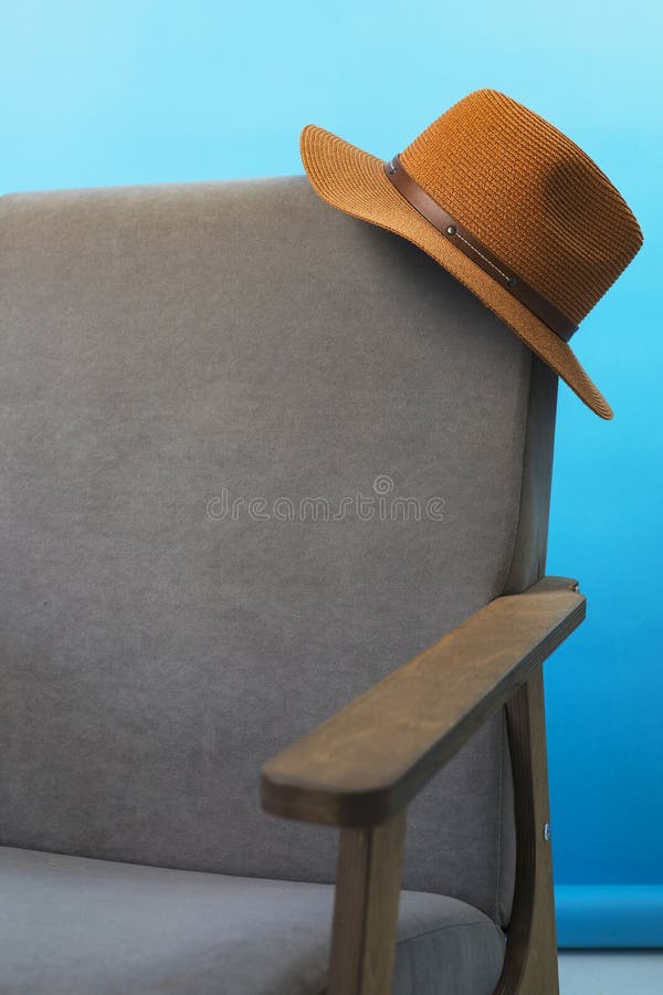 A Hat on the Edge of a Chair, Rest Concepts, a Day Off. Rest Stock ...