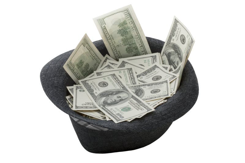 Hat full of money stock image. Image of luxury, benjamin - 29510765