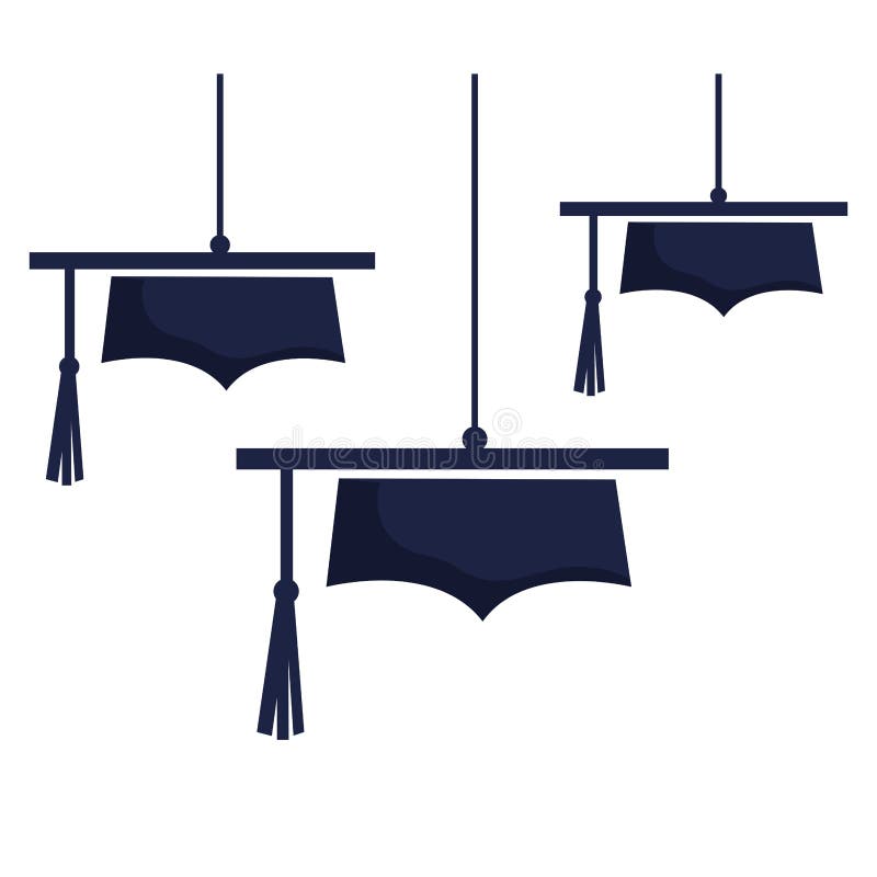 Hat Graduation Isolated Icon Stock Illustration - Illustration of ...