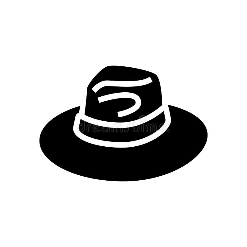 Hat Head Accessory Glyph Icon Vector Illustration Stock Vector ...