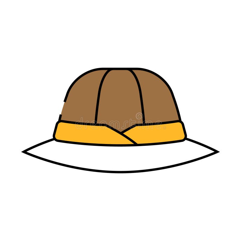 Hat Hunter Icon Color Illustration Stock Illustration - Illustration of ...