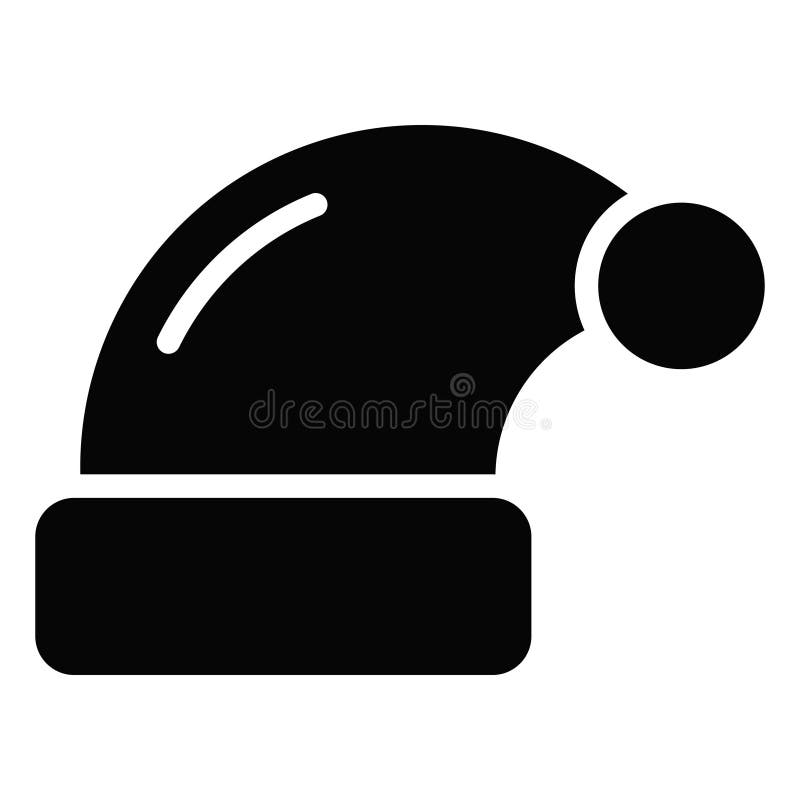 Hat Icon, Christmas and Celebrations. Glyph Symbol Collection. Editable ...