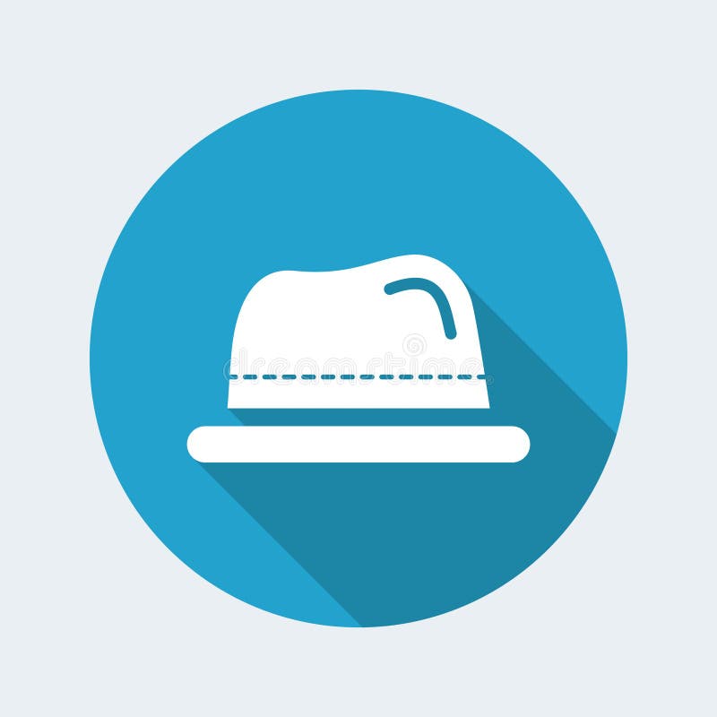 Hat icon stock vector. Illustration of isolated, headgear - 96395396