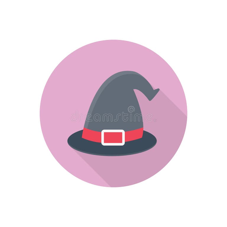 Hat flat color icon stock vector. Illustration of object - 193920402