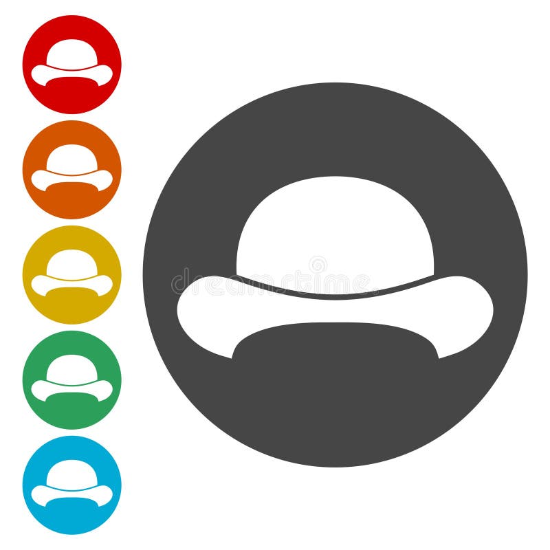 Hat Icons Set - Illustration Stock Vector - Illustration of cool, body ...