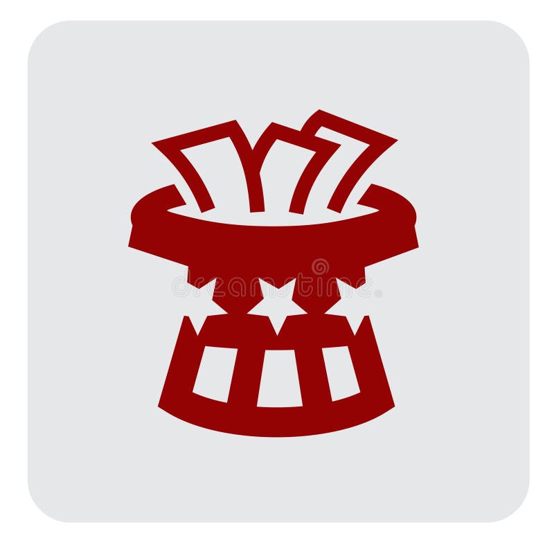 Hat Money Magic Simpel Logo Icon Vector Ilustratie Vector Illustratie ...
