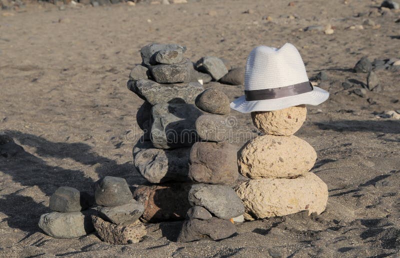 Hat over the rocks stock image. Image of canarian, lifestyle - 30387069