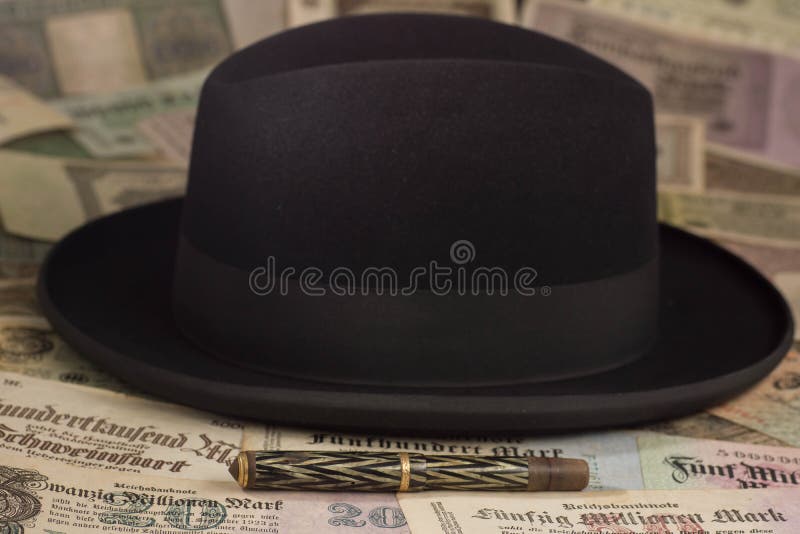 Hat and pen stock photo. Image of elegance, fountain - 69130384