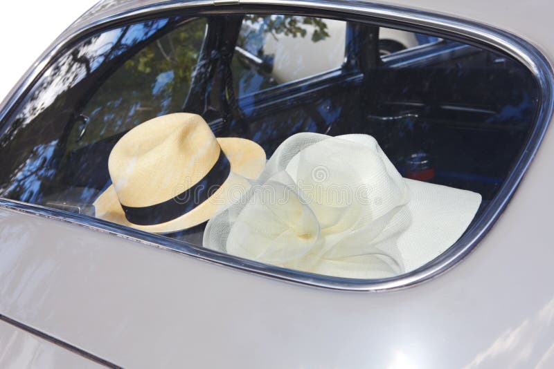 Hat and retro car stock photo. Image of auto, antique - 26830668