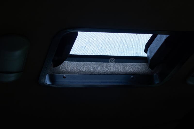 Hatch on the Ceiling of the Car Close Up Stock Image - Image of ...