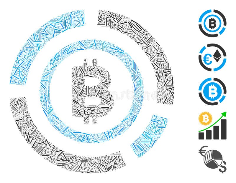Hatch Collage Bitcoin Circle Diagram Icon Stock Illustration ...